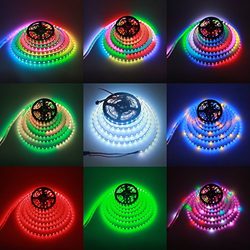 ALITOVE 12V WS2812B RGB Addressable LED Strip Light WS2813 12V LED ...