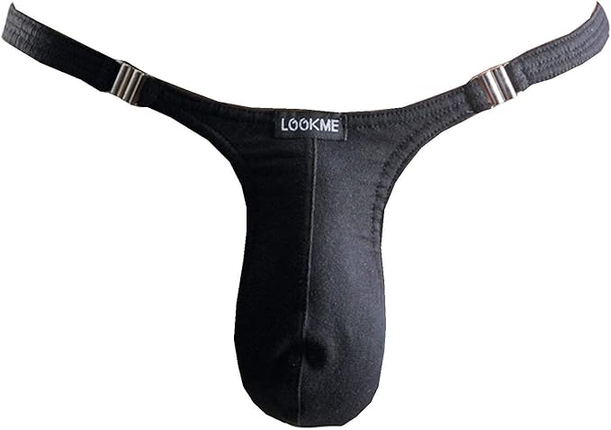LOOK ME Schwarzer Männer String Tanga/Herren Slip Blickdicht ...