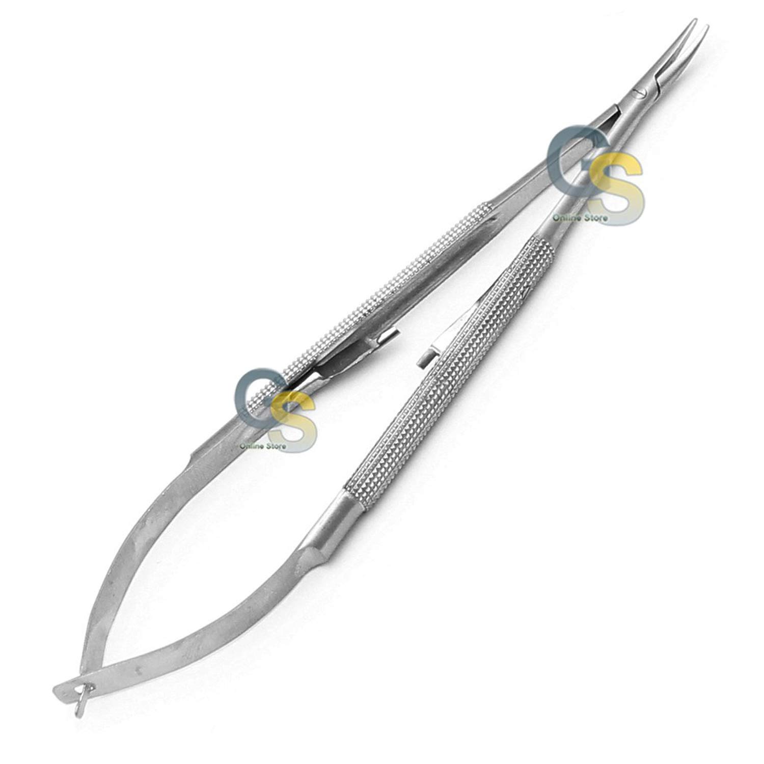 Amazon.com: CASTROVIEJO Needle Holder 7" Curved Round Handle with Lock ...