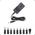 Amazon.com: 12V 1A 0.8A 0.5A 5FT Power Supply Adapter 12W AC DC Adapter with 5.5 x 2.1mm Plug ...