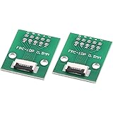 Amazon.com: MECCANIXITY FPC FFC PCB Converter Board 10P 0.5mm on Socket Side, Back 1.0mm, to DIP ...