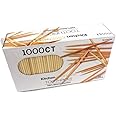 Amazon.com: 1000 Count 100% Natural Bamboo Toothpicks – Kitchen ...
