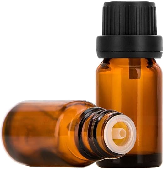 3pcs bouteilles de flacons d'emballage de flacon d'huile essentielle en verre ambre attar avec ...