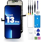 Amazon.com: OLED for iPhone 13 Pro Screen Replacement Kit Full HD COF ...
