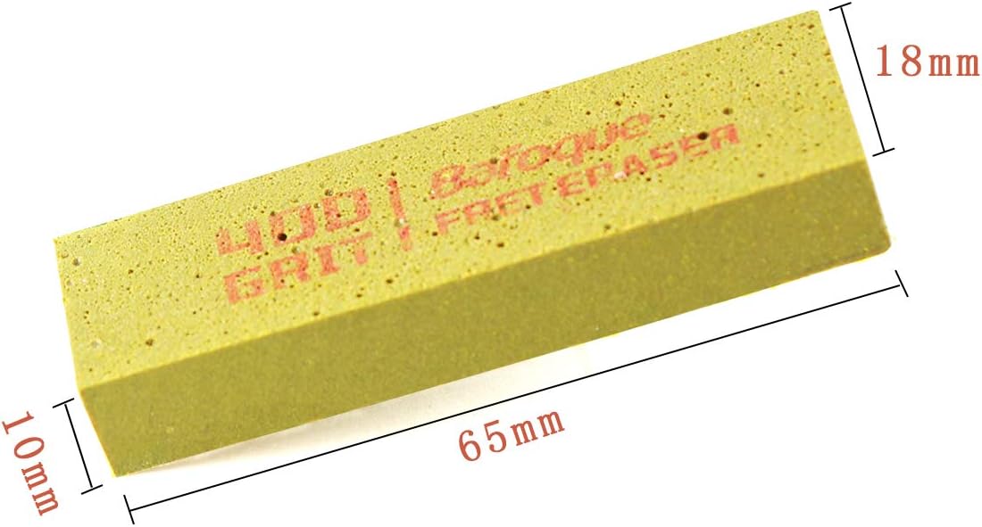 Fret Erasers180 & 400 & 1000 Grit, Abrasive Rubber Blocks Fret ...