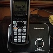 Panasonic Single Line 2.4GHz KX-TG3711SX Digital Cordless Telephone ...