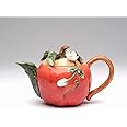 Amazon.com | Fine Ceramic Red Apple Teapot, 7-1/4" L: Teapots