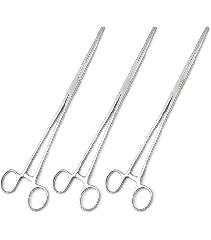 Forceps Stainless Steel 12" Hemostat Forceps - 3-Pack Stainless Steel ...