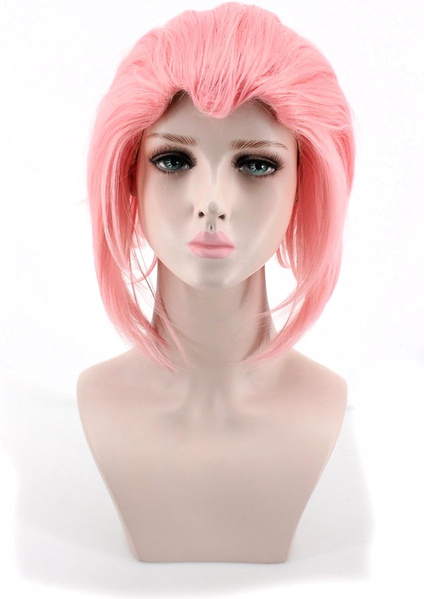 Amazon.com: Women's Fashion Pink Cosplay Wig for Anime and Halloween ...