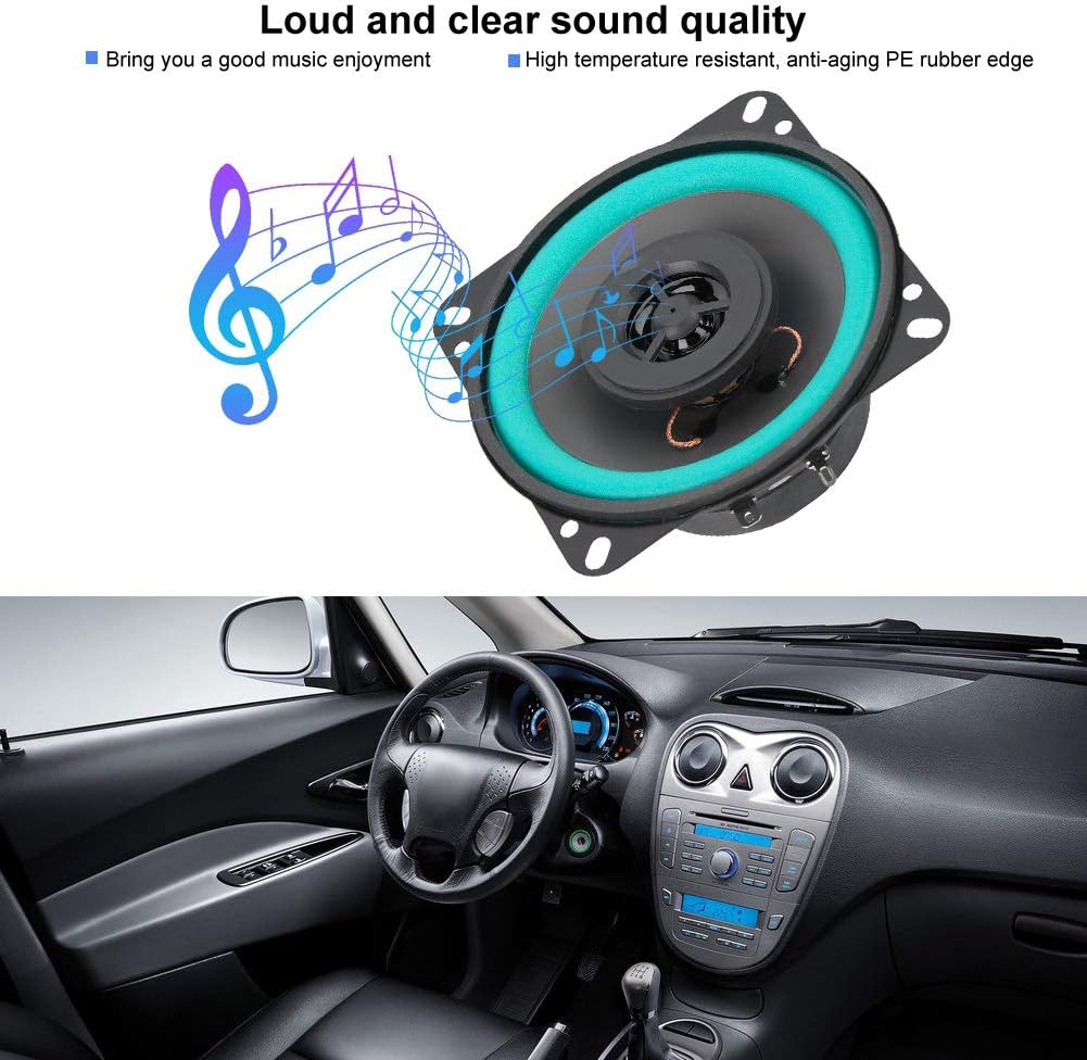 Durable Car Speakers, Lightweight Loud Anti-Aging Car Audio Stereo ...