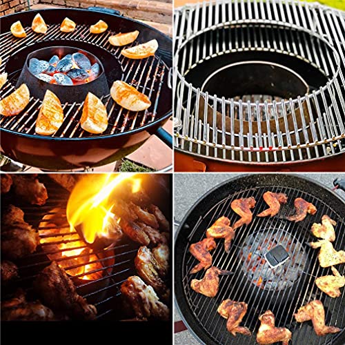 only fire Stainless Steel Charcoal Briquet Holder BBQ Whirlpool for ...