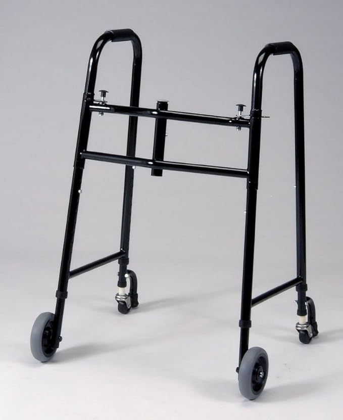 Amazon.com: Universal 4 Wheel Folding Walker in Black: Health ...