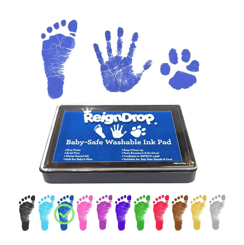 ReignDrop Ink Pad For Baby Footprint & Handprint - Creates Impressive ...