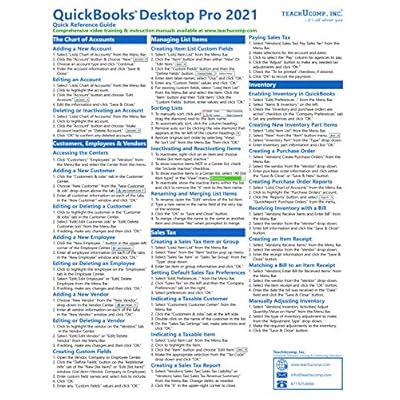 QuickBooks Desktop Pro 2021 Training Card - Nepal | Ubuy