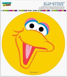 Amazon.com: Graphics and More Sesame Street Big Bird Face Automotive ...