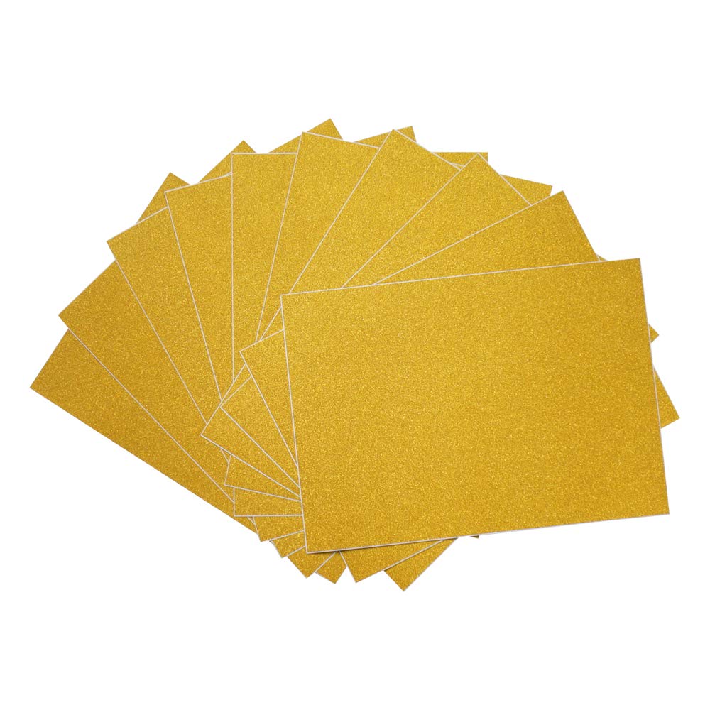 Buy Gold Glitter Cardstock 10 Sheets A4 Shiny Golden to Celebrate Party ...