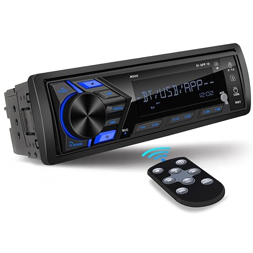 Single Din Car Radio Receiver - Bluetooth Car Stereo System - Mechless ...