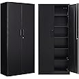 Amazon.com: NODHM Metal Storage Cabinets with Lock, 71" Garage Storage ...
