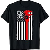 Amazon.com: Machinist Flag Tools CNC Machine Operator Machining T-Shirt ...