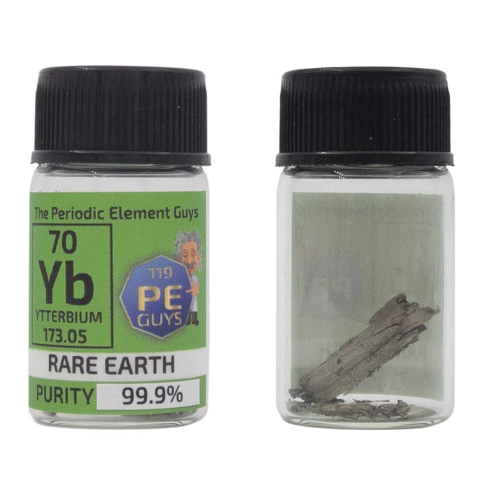 Ytterbium Metal Distilled 2 Grams 99.9% Pure Rare Earth Element Sample ...