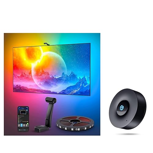 Govee Envisual TV Backlight T2 with Dual Camera, 16.4ft RGBIC Wi-Fi LED ...