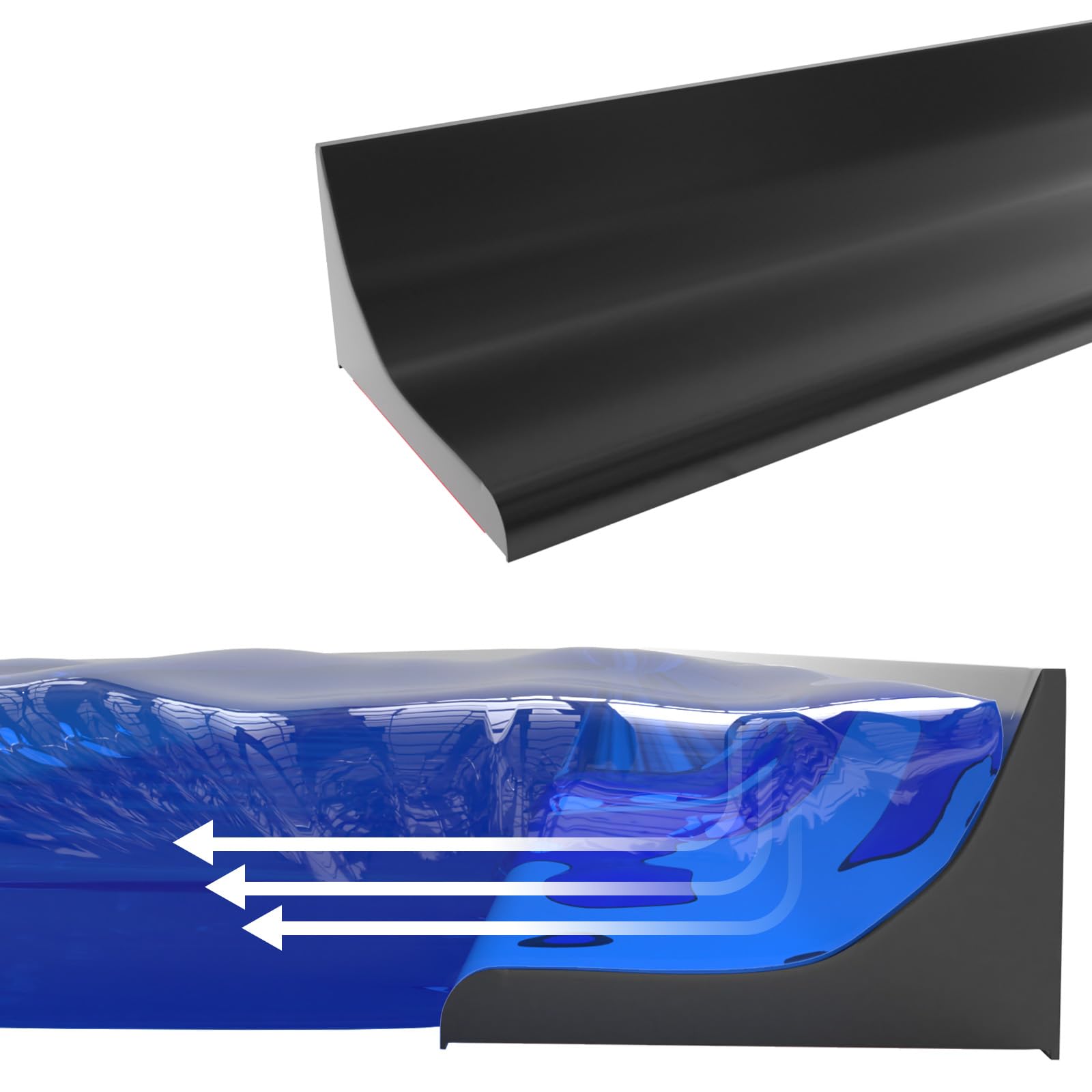 Shower Threshold Water Dam, Silicone Shower Water Guard, Self Adhesive ...