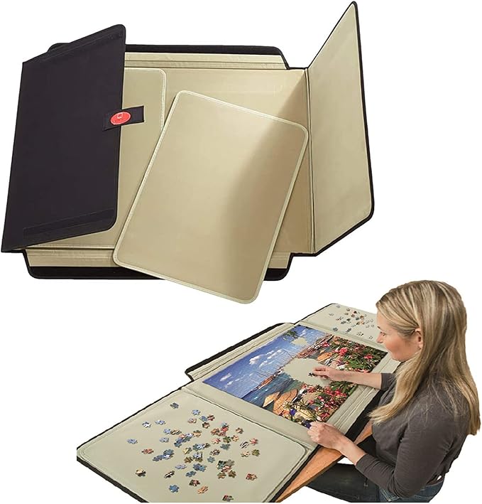 Jigsaw Puzzle Board Portable Foldable Puzzle Boards And Mats 1000 1500 Piece Puzzle Caddy 