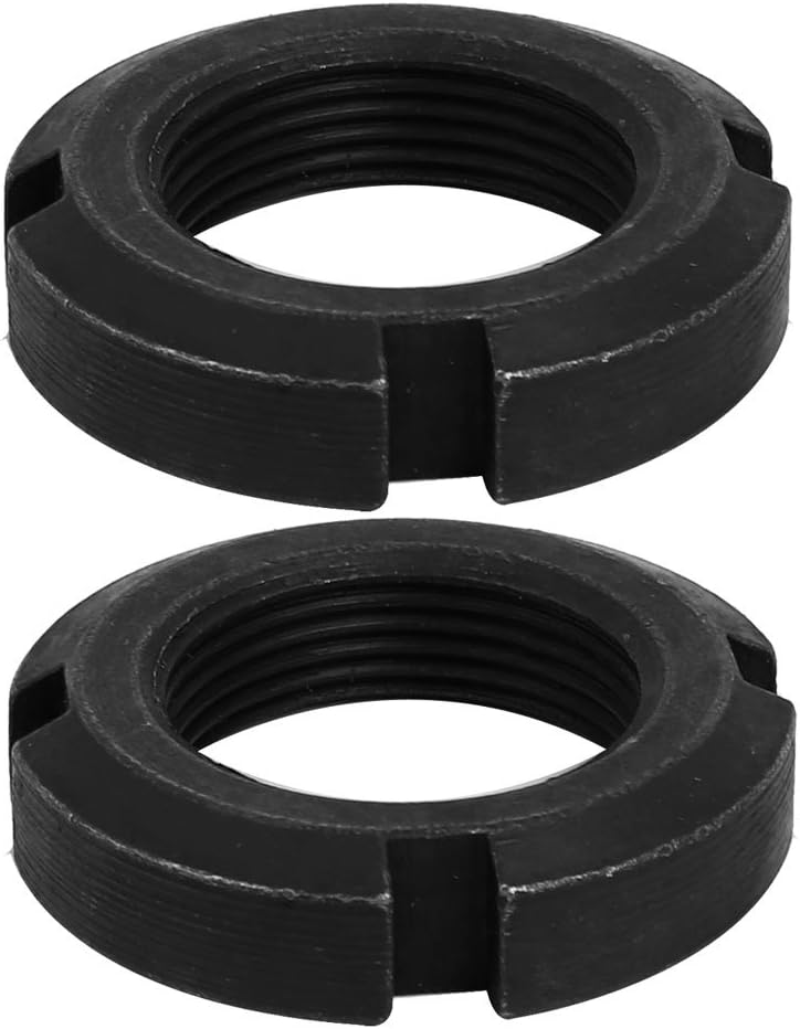 sourcingmap® 2pcs M27 x 1.5mm Pitch Metric Thread Carbon Steel Left ...