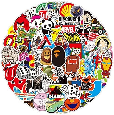 9 Series Cool Laptop Stickers Pack 100 pcs Stickers Bomb Variety for ...