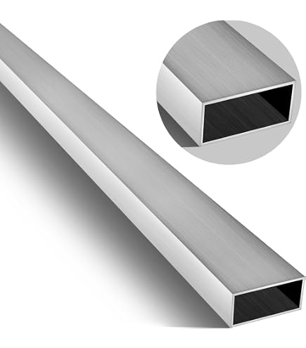 25x50mm Aluminum Tube 2-Pack Aluminum Rectangular Tubes - 25mm X 50mm X ...