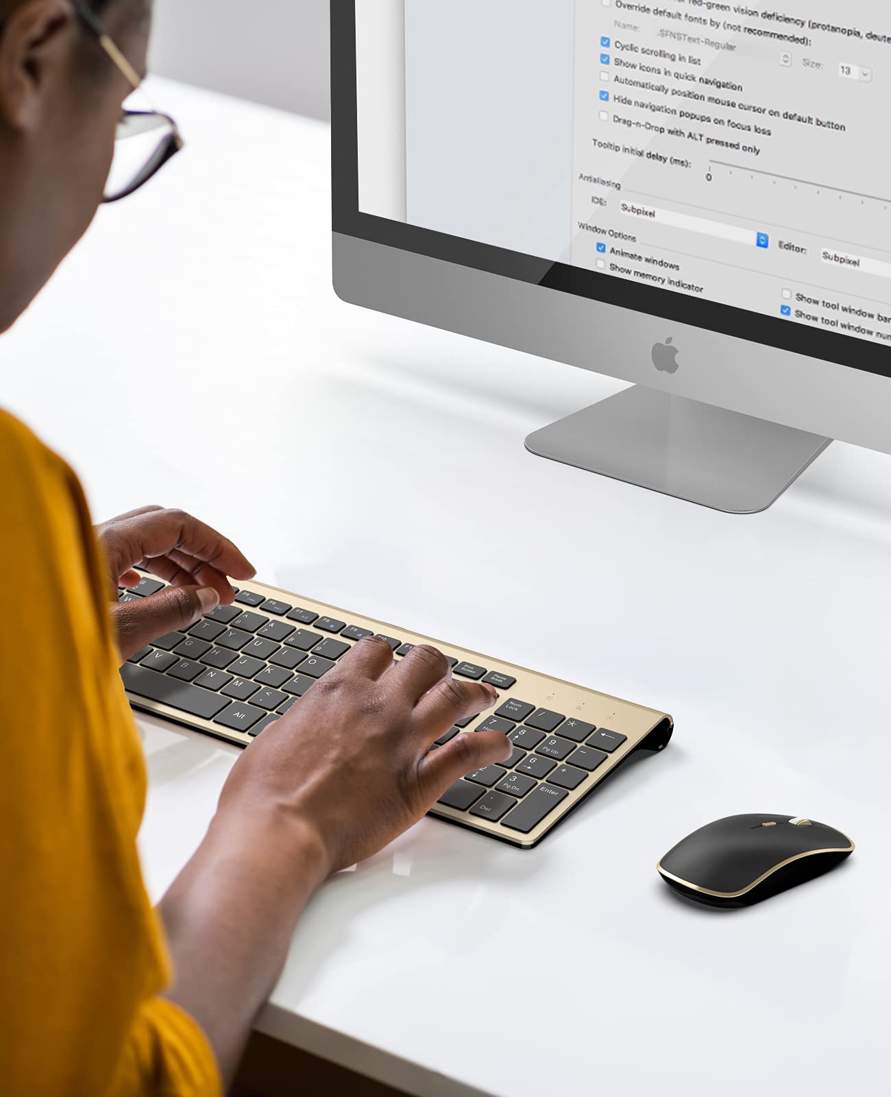 Mua J JOYACCESS Wireless Keyboard Mouse, Ultra Slim and Compact ...