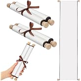 Amazon.com: Epakh 1 Pack Blank Paper Scrolls Wrapped on Wood Rod for ...