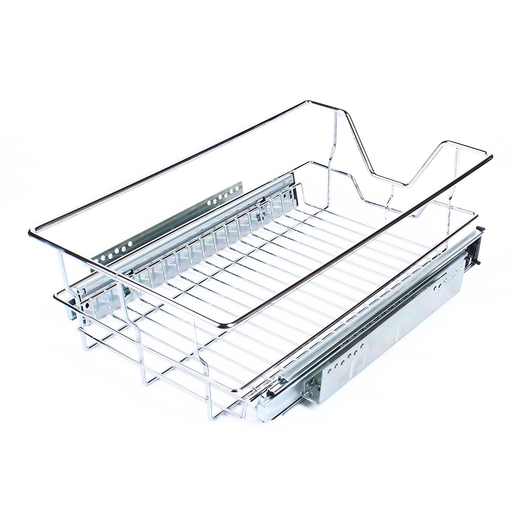 Laundry, Storage & Organisation 350mm Pull Out Chrome Wire Storage ...