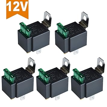 1 Set 80A Relay Sockets 4-Pin w/ 4 Terminals Base Holder SPST ...