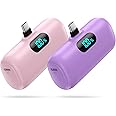 Amazon.com: [2-Pack] Mini Portable Charger 5000mAh Power Bank,3A PD USB ...