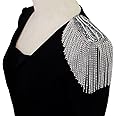 Amazon.com: Beaded Crystal Shoulder Patches Motifs Fringe Tassel ...
