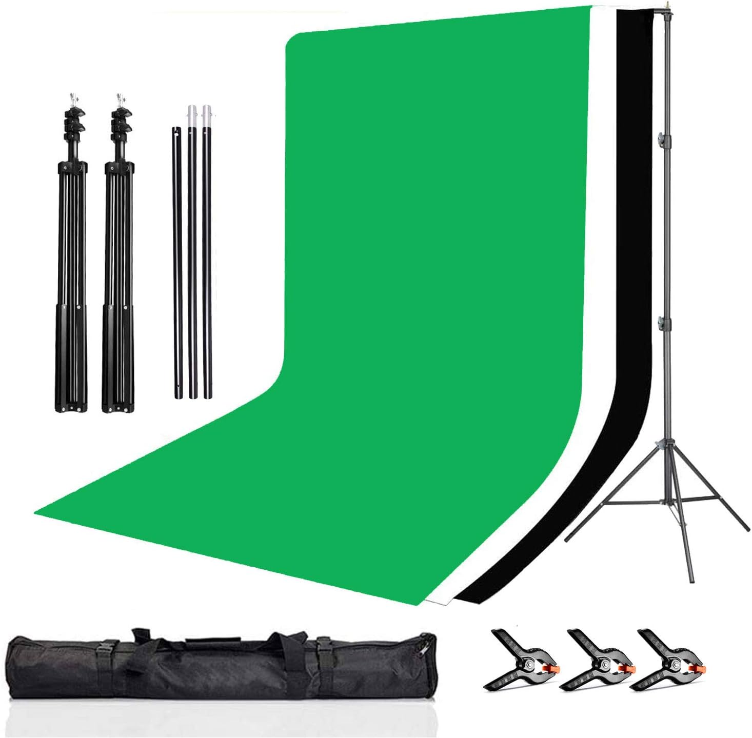 YISITONG Photography Studio Green Screen Backdrop 1.6M x 3M 3PCS Cotton ...