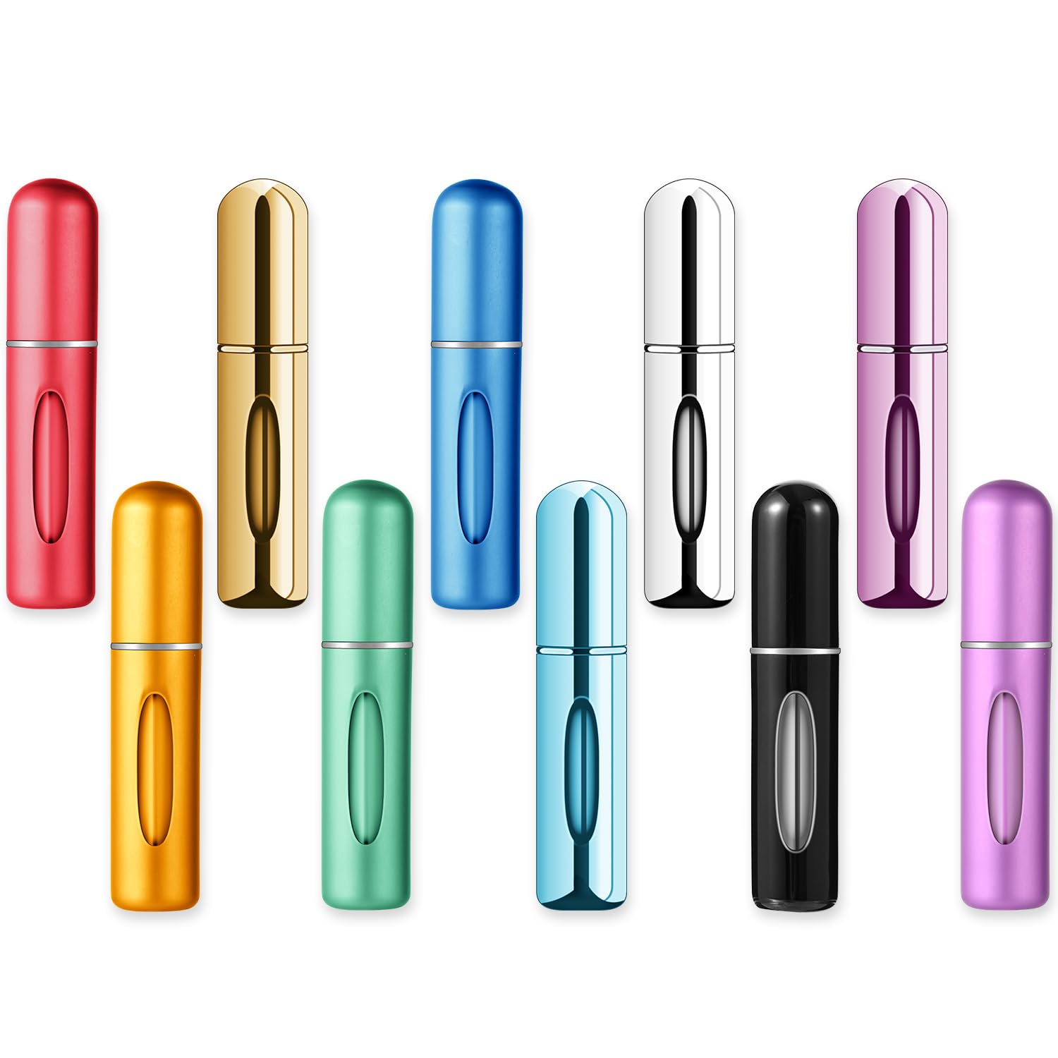 10 PCS Refillable Mini Perfume Atomizer Bottles, 5ml Portable Small ...