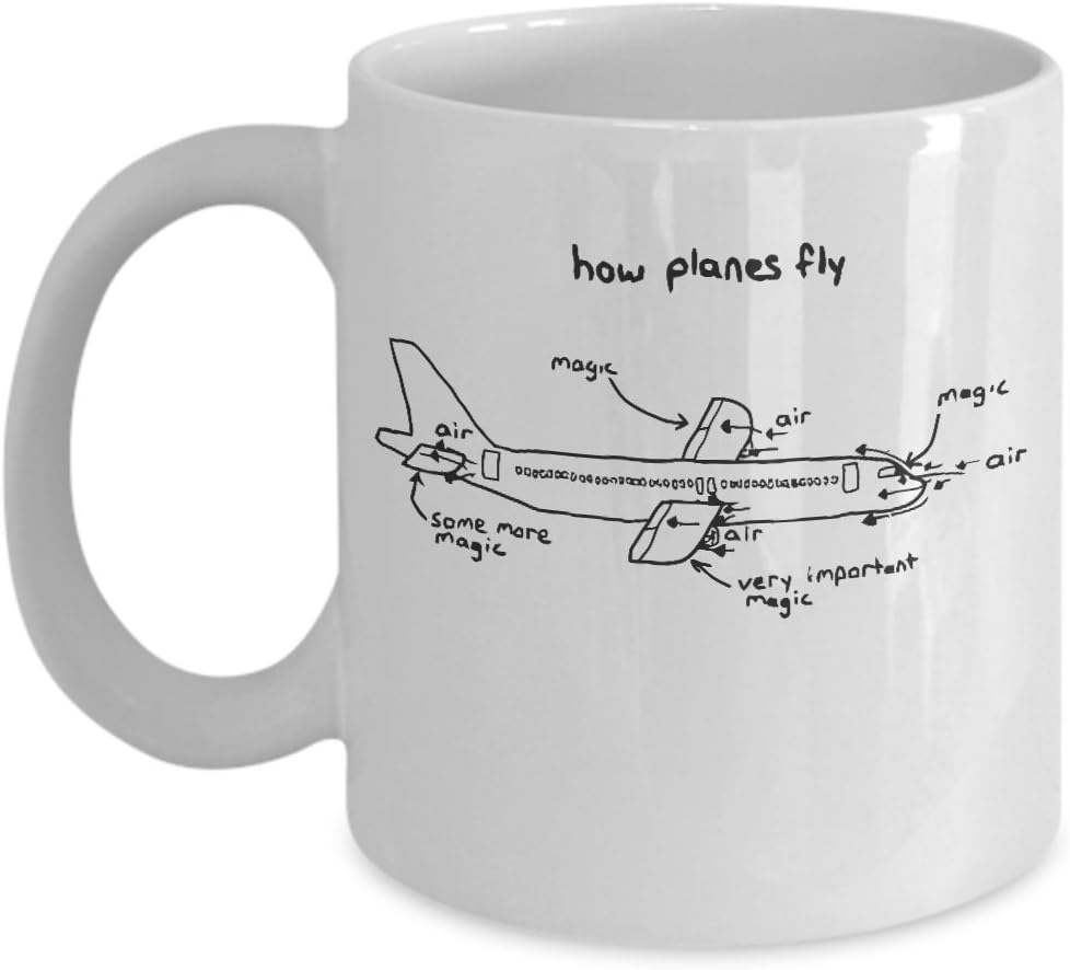 How Planes Fly 11oz Mug - Gift For Pilots: Amazon.co.uk: Kitchen & Home