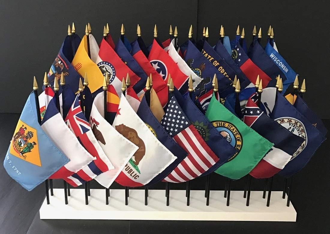 Amazon.com : Made in The USA!! 52 Flag US State Flag Set with Two ...
