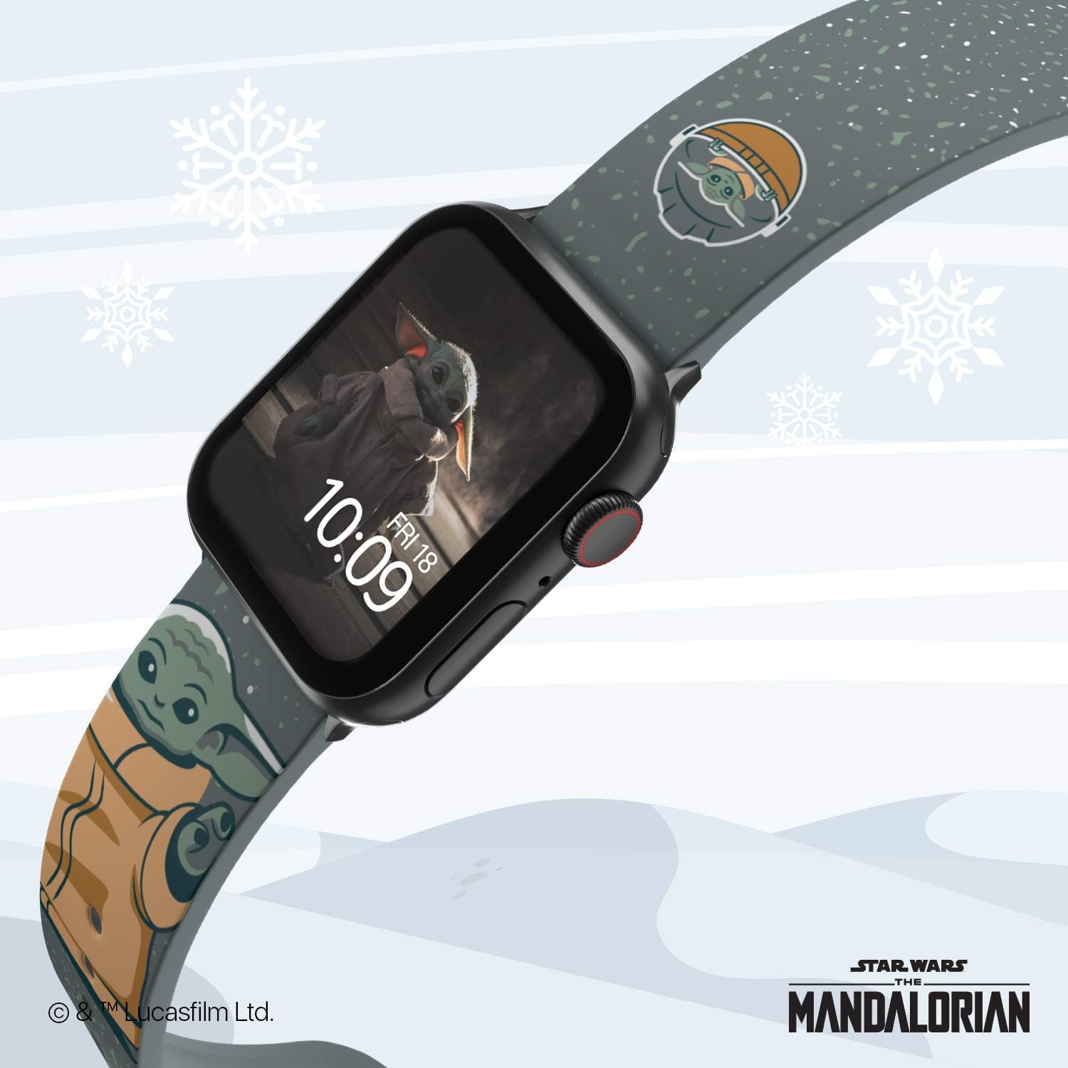 Star Wars: The Mandalorian – The Child Snow Smartwatch Strap ...