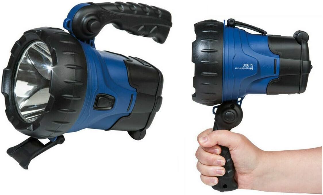 NightSearcher SL900 Rechargeable LED Searchlight with Adjustable Handle ...