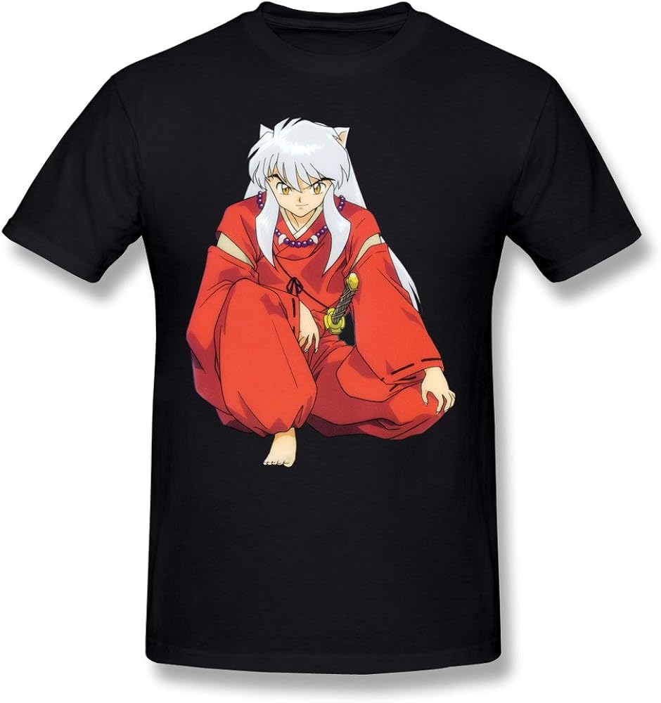 Amazon.com: Sept Men's Inuyasha Inuyasha T-shirt Black: Clothing