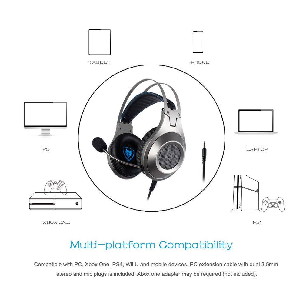 Mua NUBWO N2 Gaming Headset for Xbox One PS4 PlayStation 4, Headphones ...