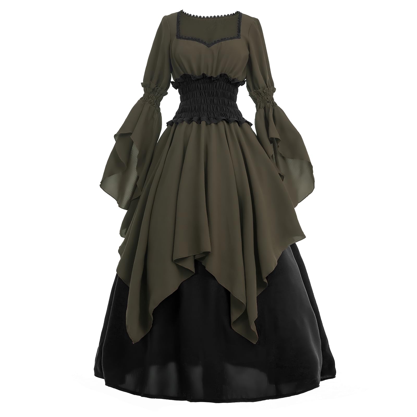 LTAKK Renaissance Dress Medieval Costume Victorian Dresses Women Gothic ...