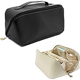 Amazon.com: S-SNAIL-OO Upgrade Large-capacity Travel Cosmetic Bag, Women Pu Leather Waterproof ...