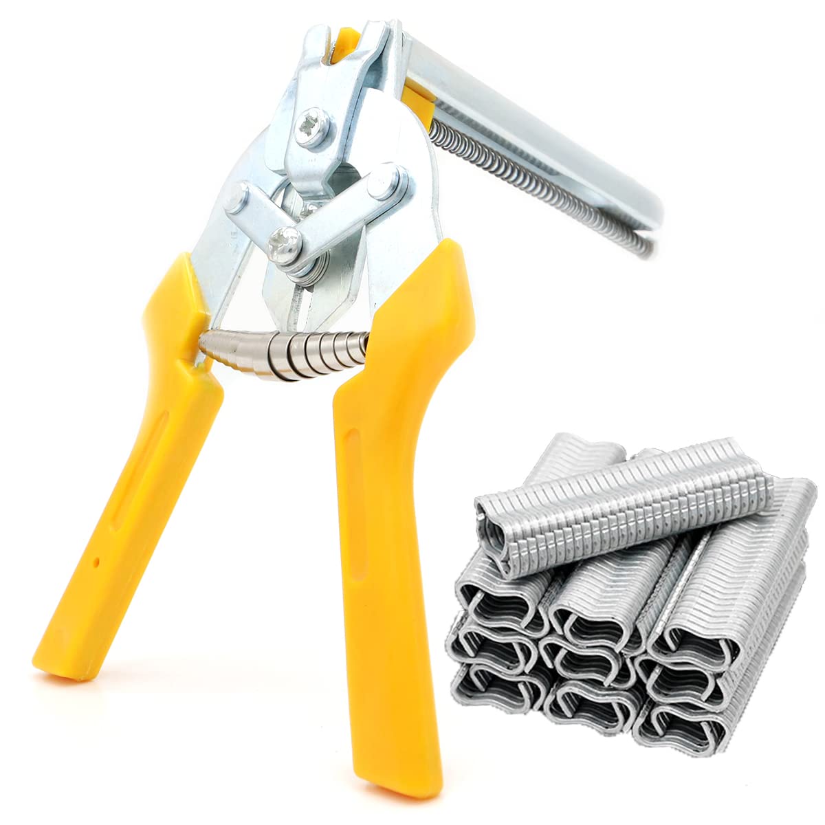 BAEMEFLE Type M Hog Nail Ring Pliers Kit with 2400pcs M Clips for Fence ...