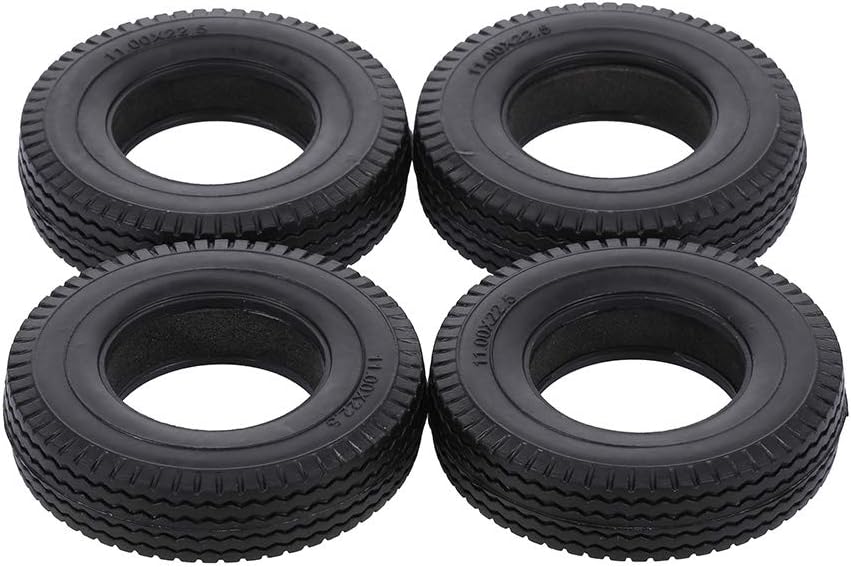 Amazon.com: GoolRC 4pcs Trailer Car Rubber Tires for 1/14 Tamiya ...