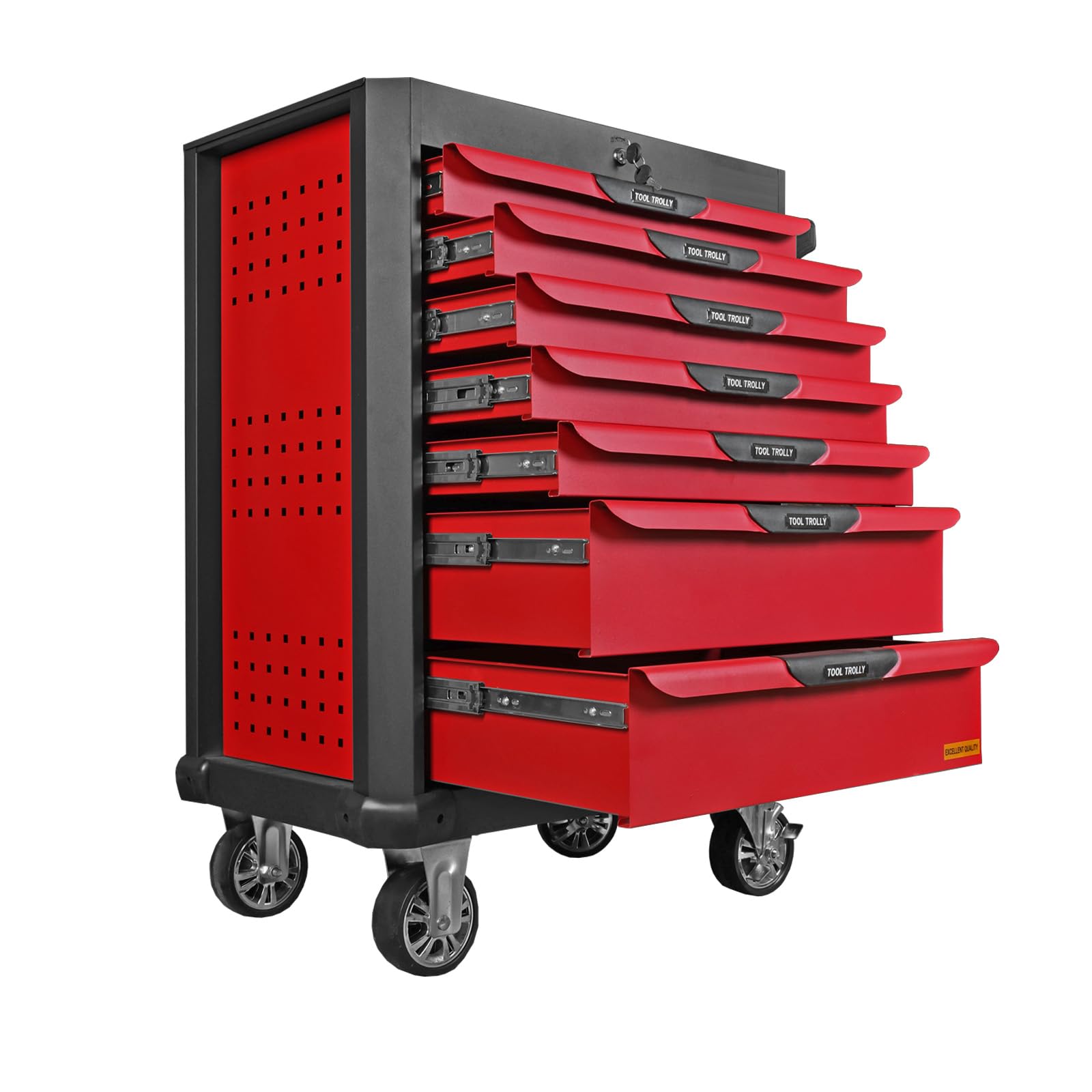 BIG RED ATW9907R Torin 7 Drawer Rolling Tool Chest: Multifunctional ...