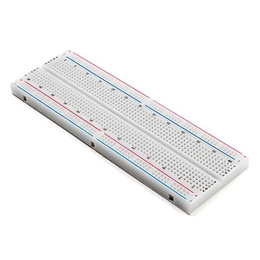BB830 Solderless Plug-in BreadBoard, 830 tie-points, 4 power rails, 6.5 ...